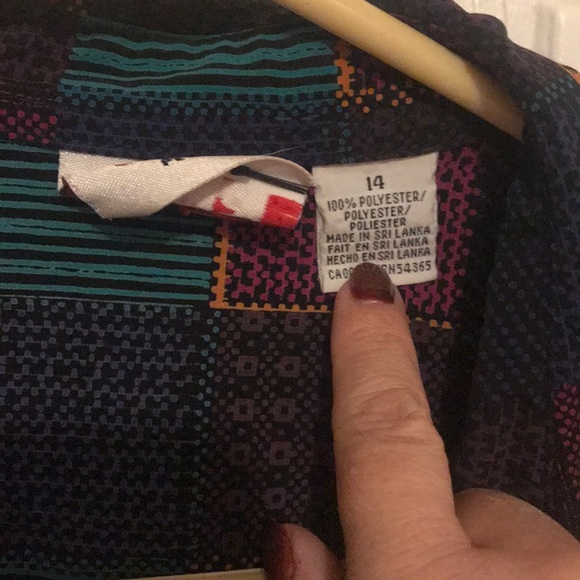 Alia | Tops | Bold Color Palette Design On Ladies Blouse | Poshmark
